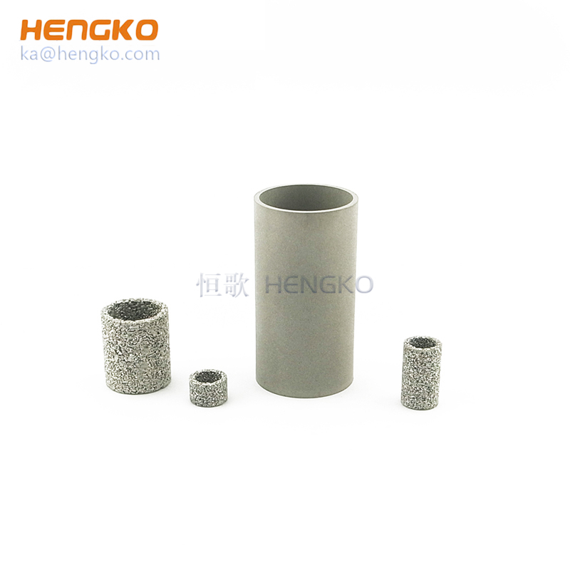 Sintered micron stainless steel porous metal filter cylinder for gas ...